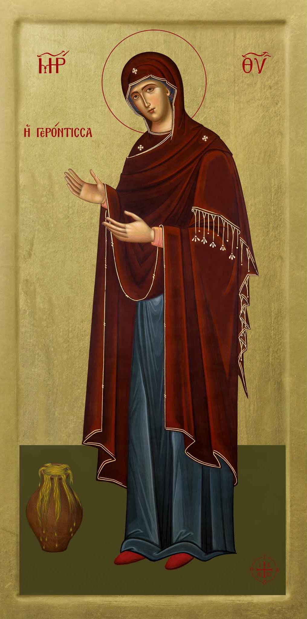 Orthodox Holy Icons - Theotokos Gerontissa SISOI | Athonite